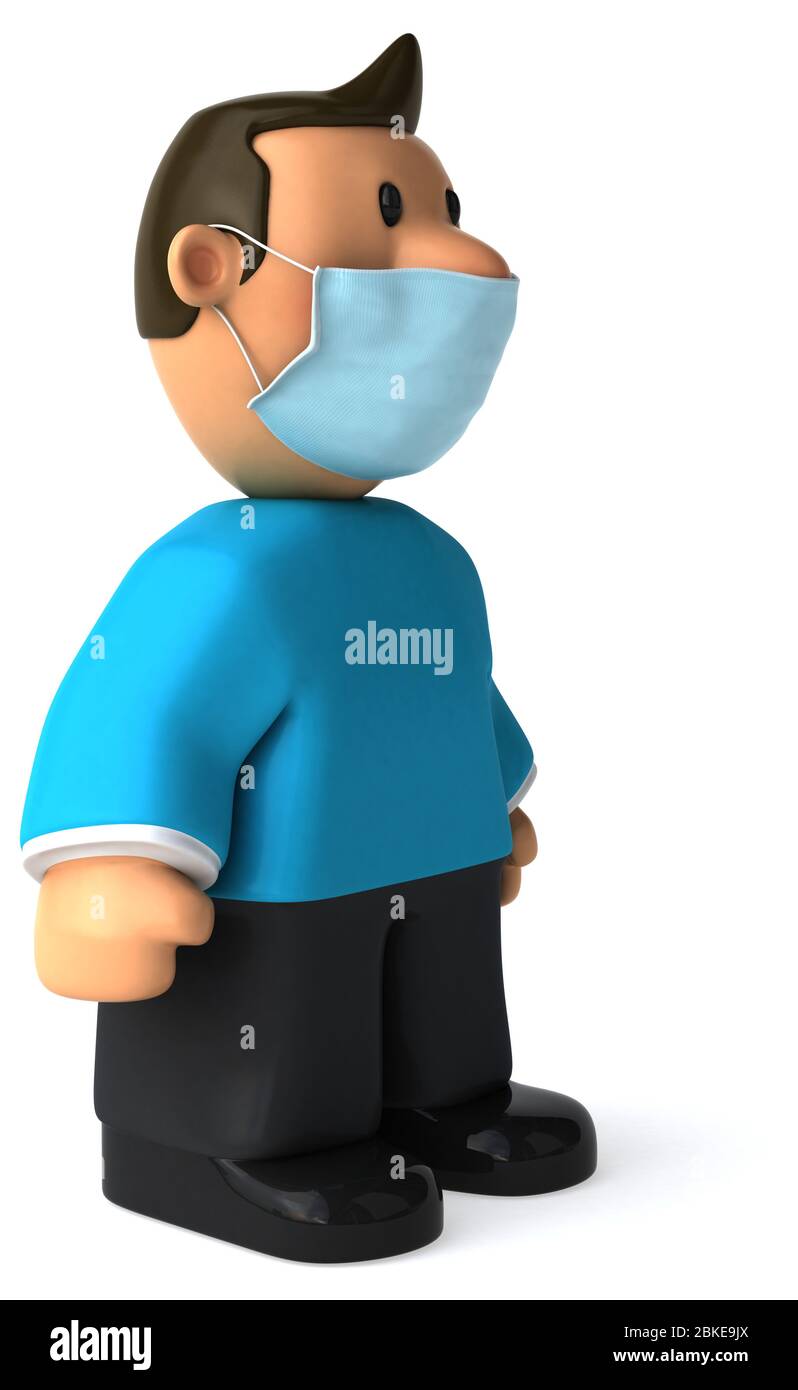 3D Illustration of a cartoon man Stock Photo - Alamy