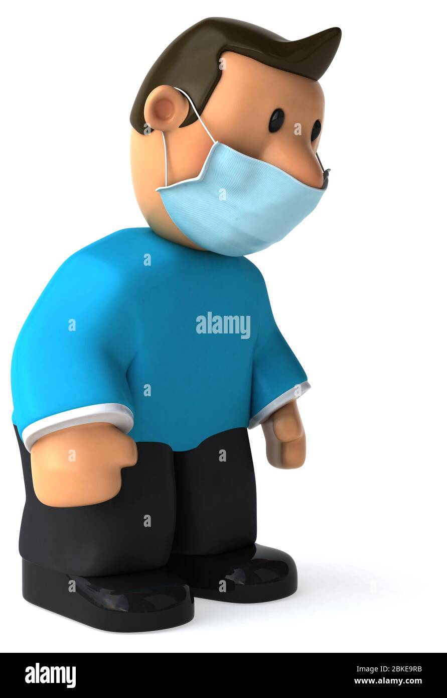 3D Illustration of a cartoon man Stock Photo - Alamy