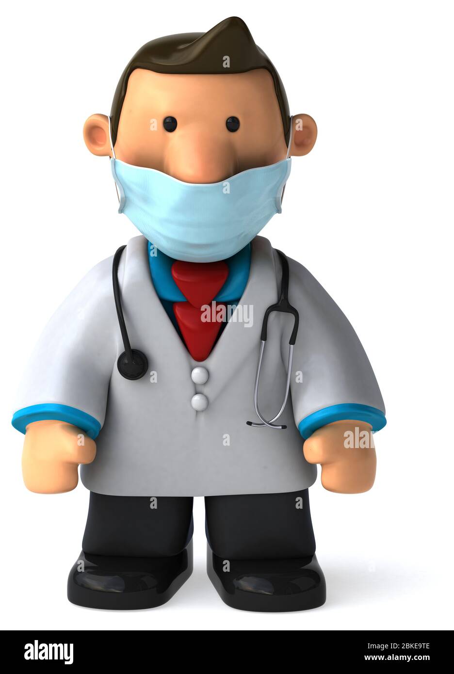 3D Illustration of a cartoon doctor Stock Photo - Alamy