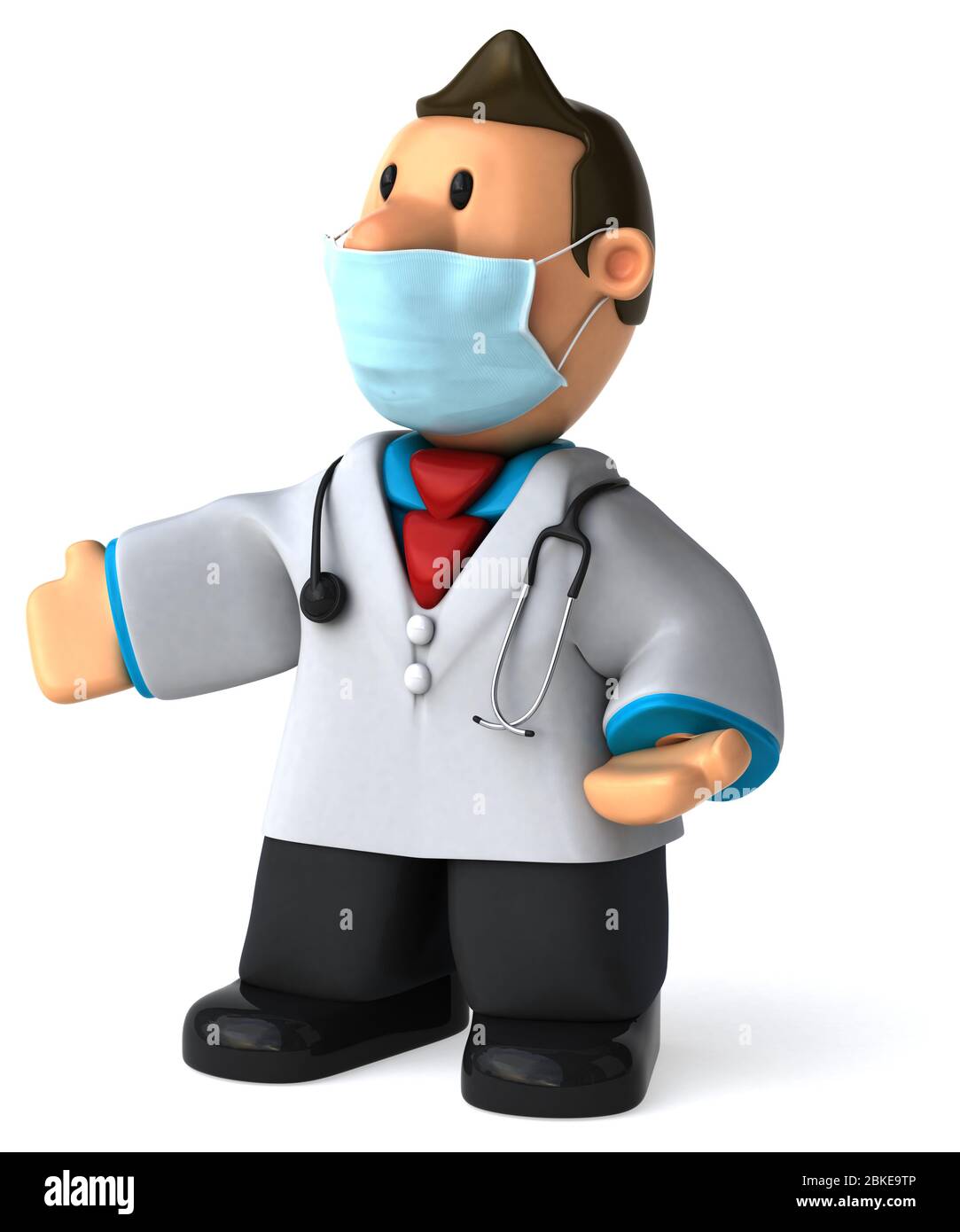 3D Illustration of a cartoon doctor Stock Photo - Alamy