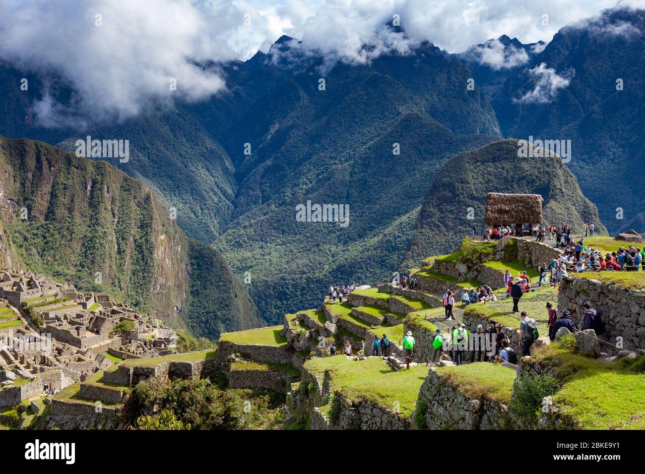 Machu picchu tourists hi-res stock photography and images - Alamy
