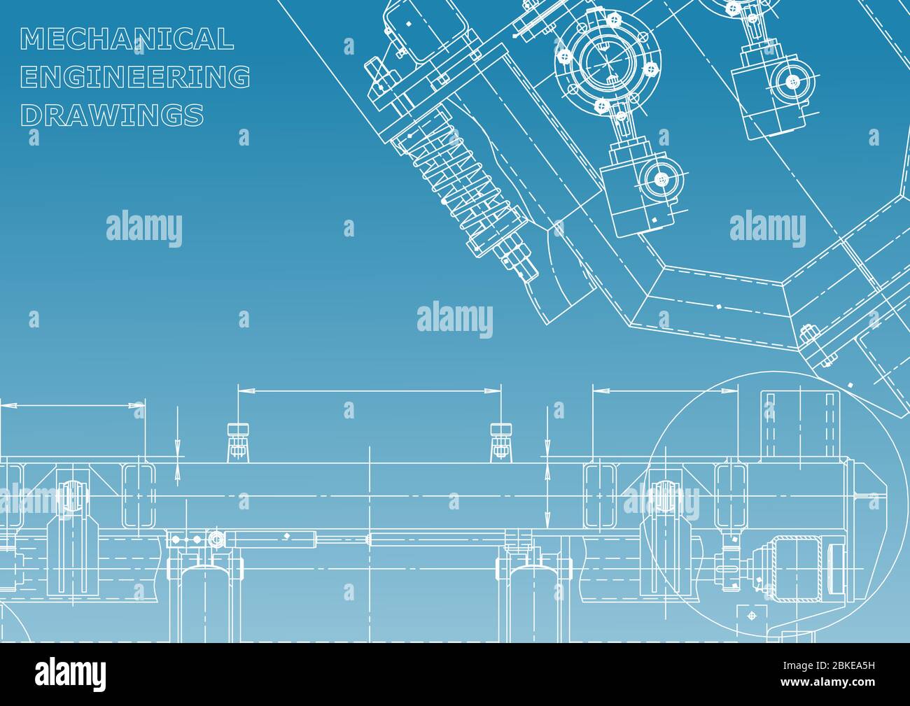 Computer aided design systems. Technical illustrations, backgrounds ...