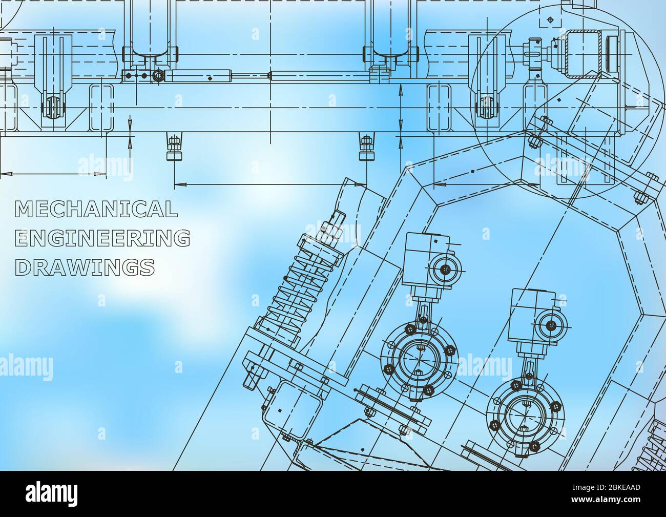 Computer aided design systems. Technical illustrations, backgrounds ...