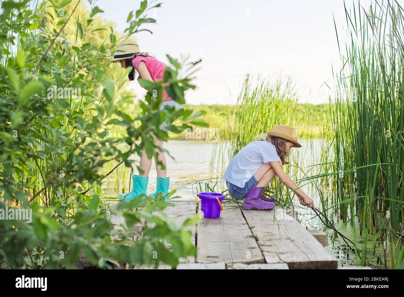 Children Playing In Pond High Resolution Stock Photography and Images ...