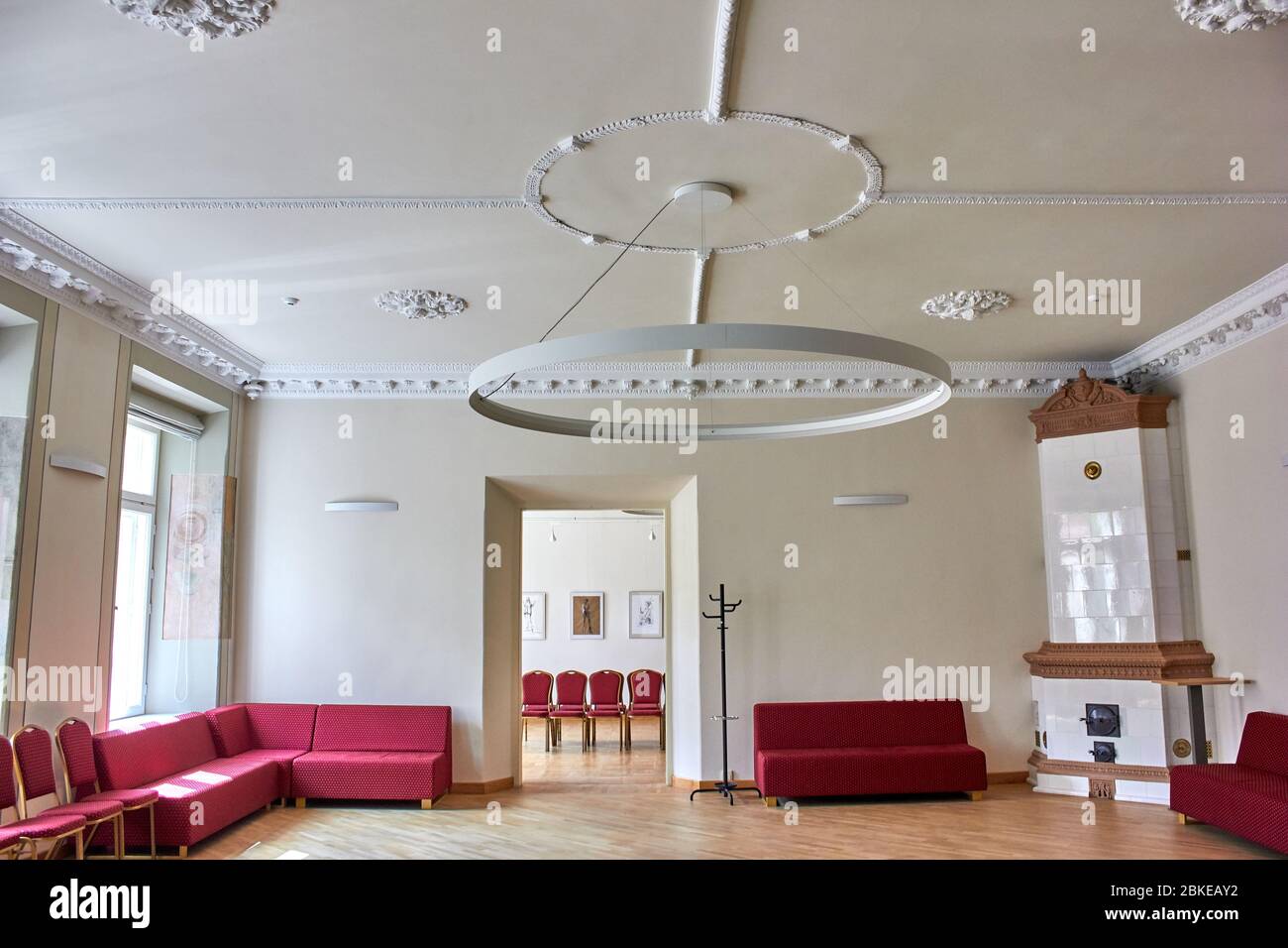 Interior of a modern room in renovated ancient building Stock Photo - Alamy