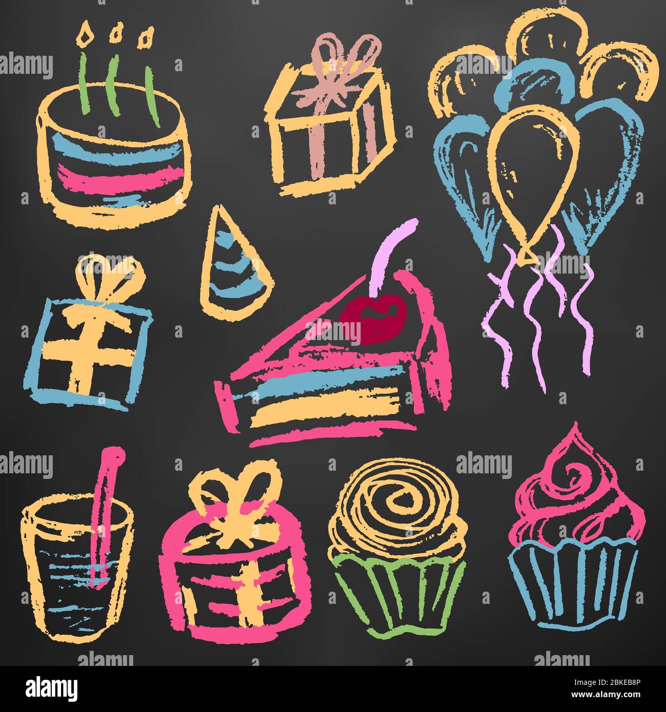 Colorful Chalkboard Art