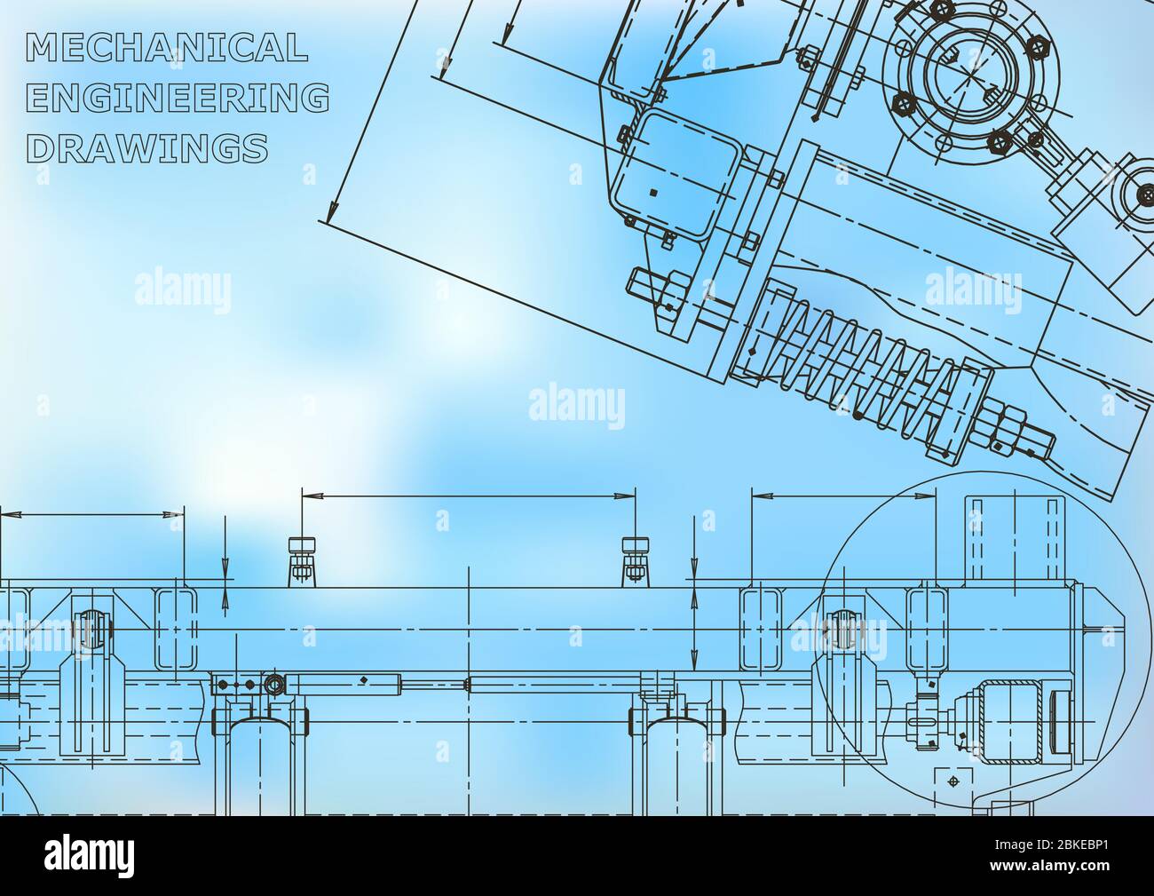 Computer aided design systems. Technical illustrations, background ...