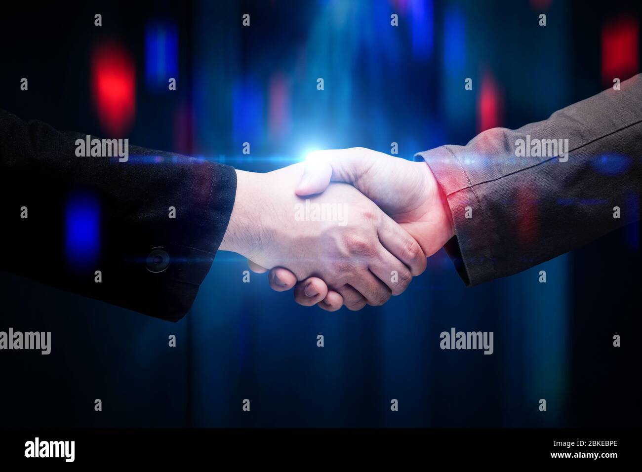 Businessman hand shake for business partnership concept Stock Photo - Alamy