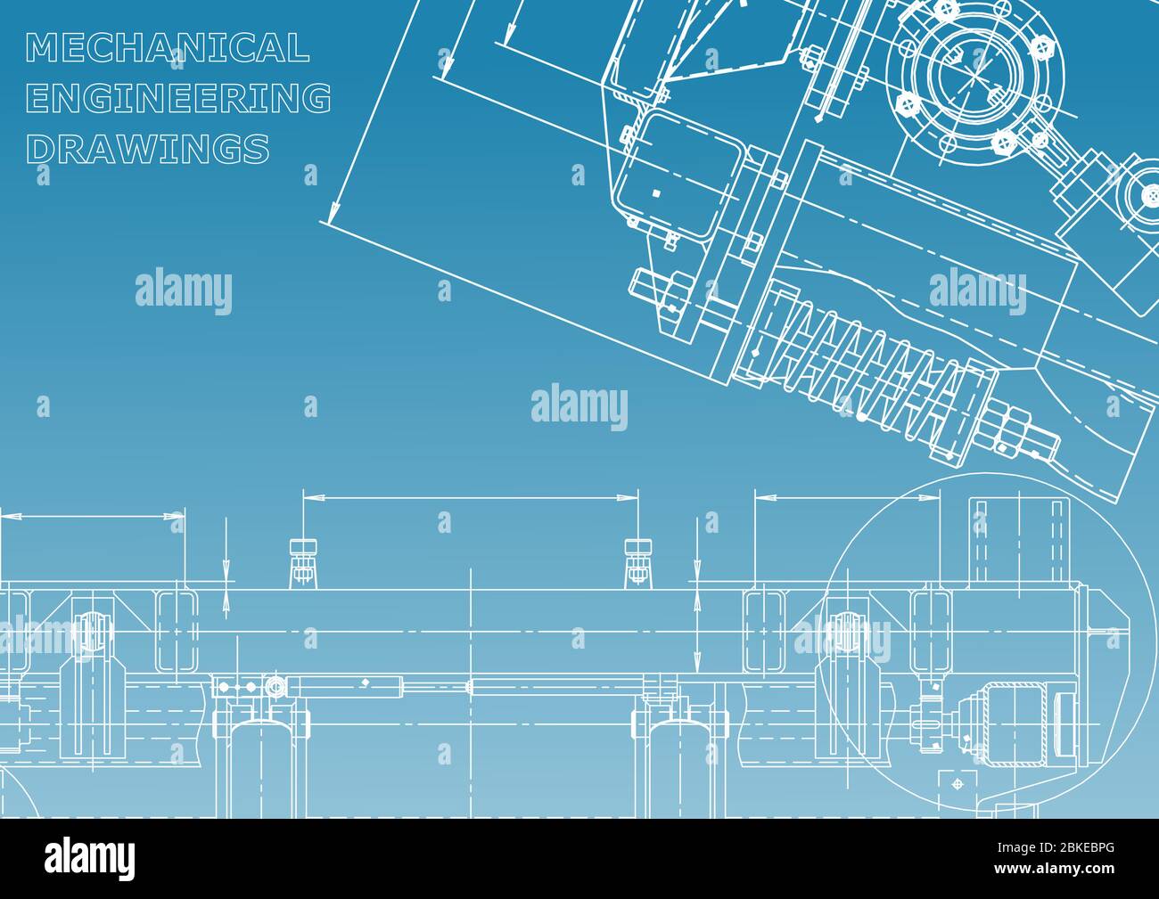 Computer aided design systems. Technical illustrations, background ...