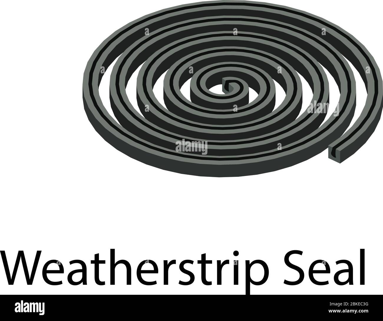 Weatherstrip seal icon. Isometric of weatherstrip seal vector icon for ...