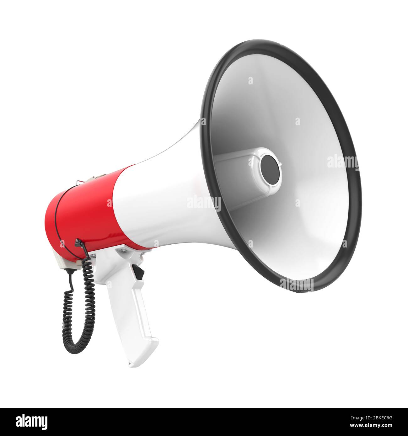 Red Megaphone Isolated Stock Photo - Alamy