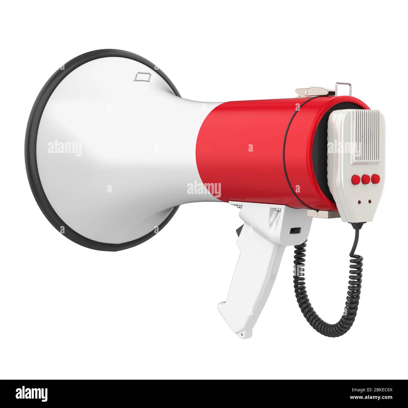 Red Megaphone Isolated Stock Photo - Alamy
