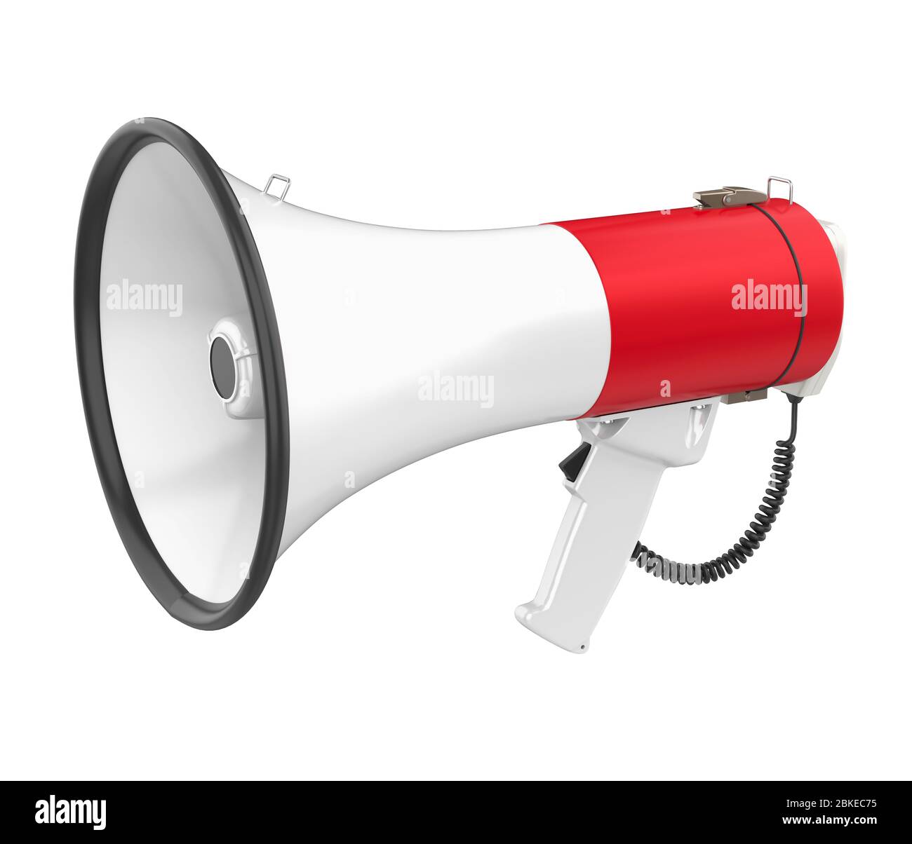 Red Megaphone Isolated Stock Photo - Alamy