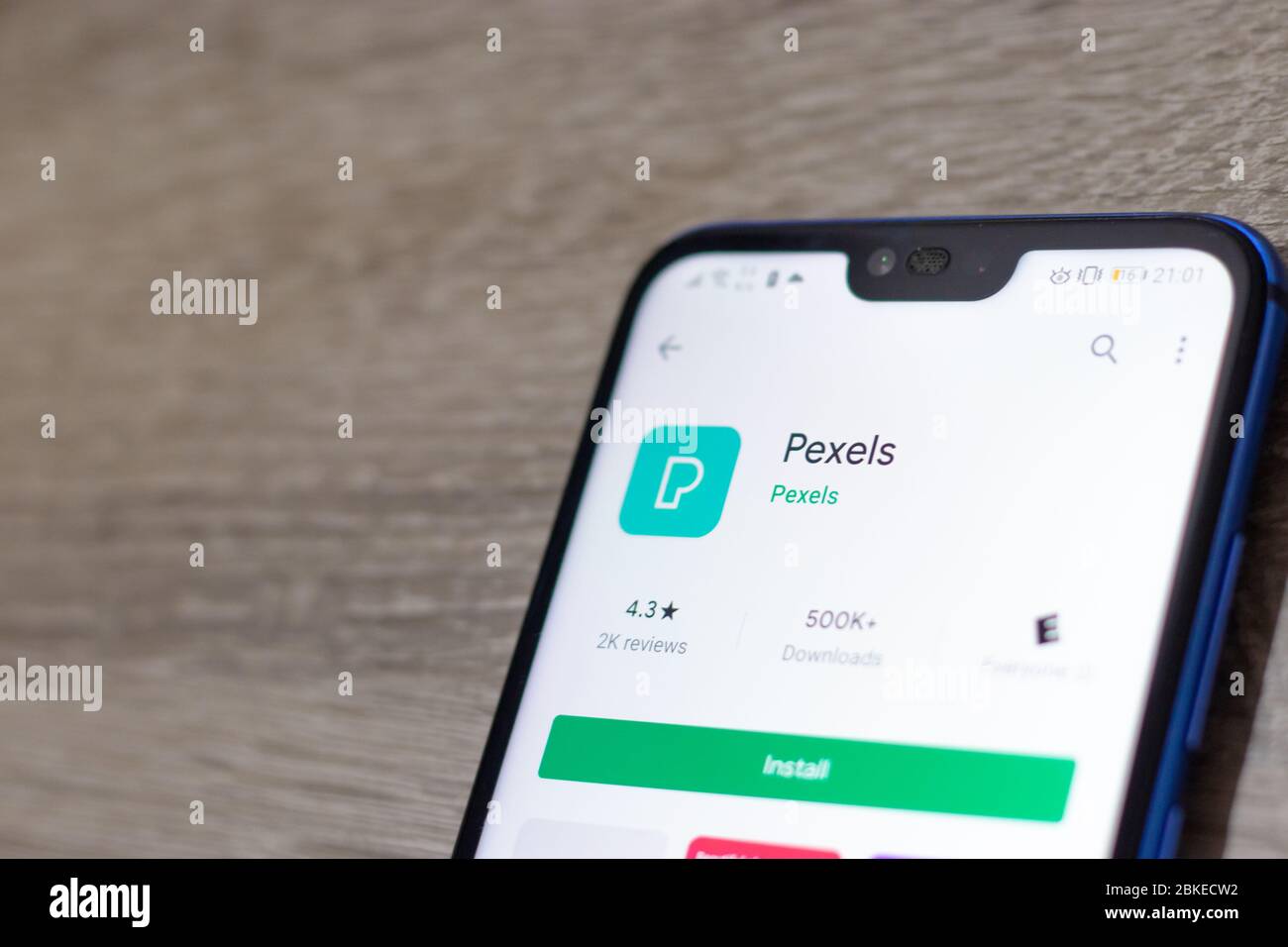 Page on the google store app of Pexels app, rising free stock photo web ...