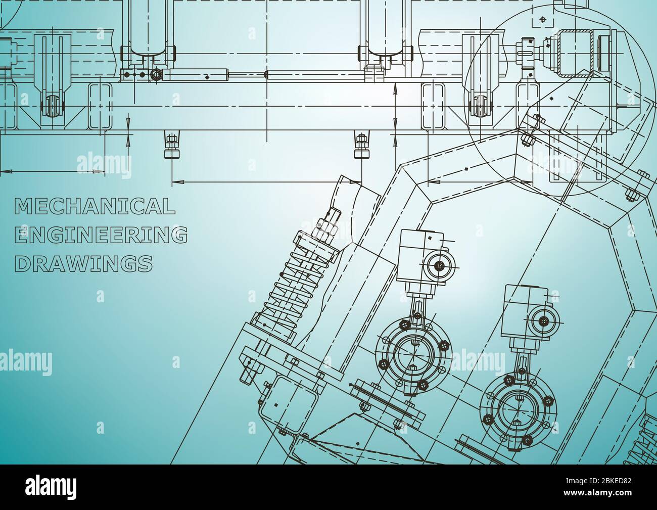 Computer aided design systems. Technical illustrations, backgrounds ...