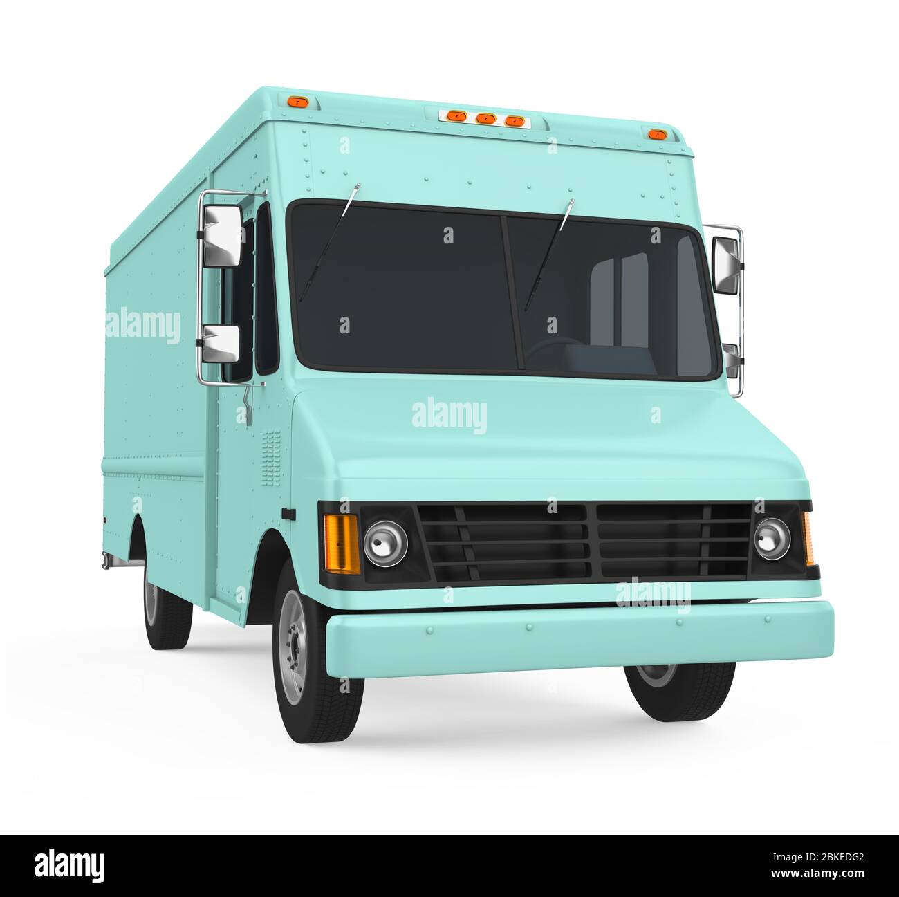 Delivery Van Isolated Stock Photo - Alamy