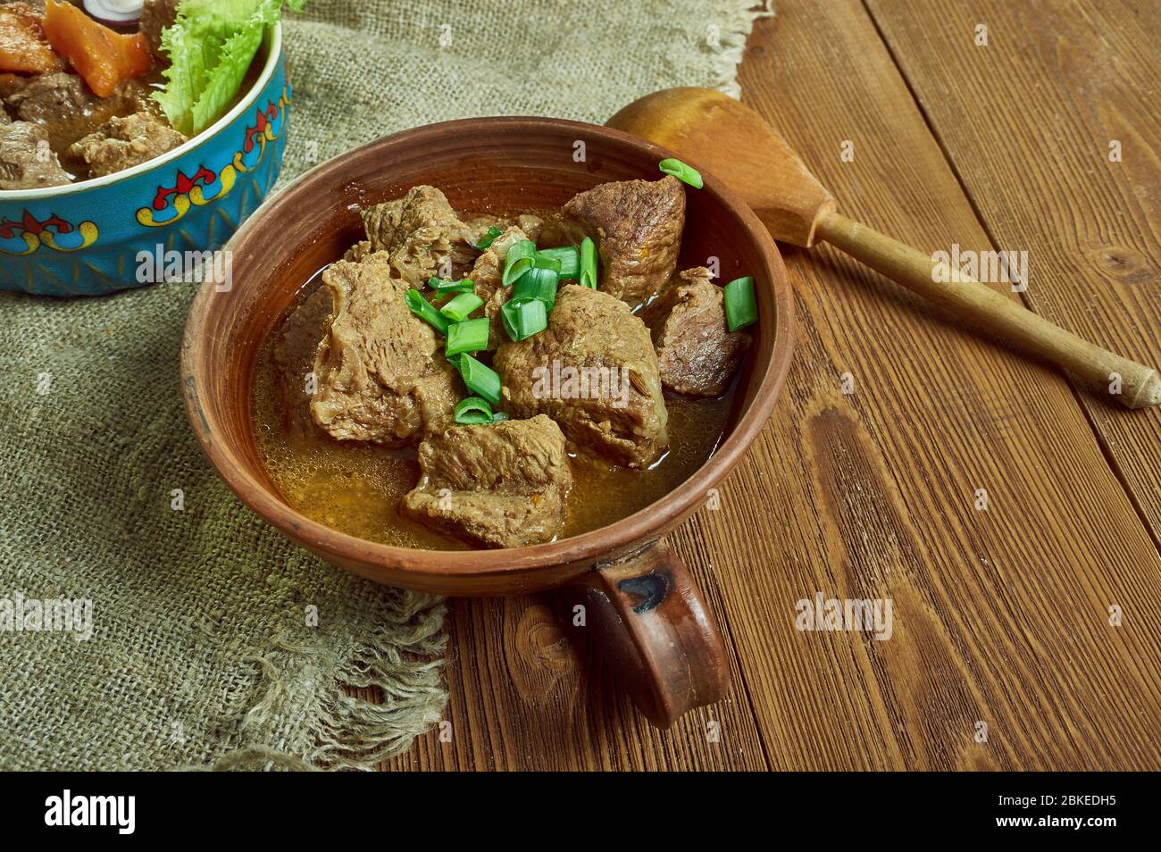 Siga Wot - spiced beef stew, Ethiopian and Eritrean stew or curry Stock ...