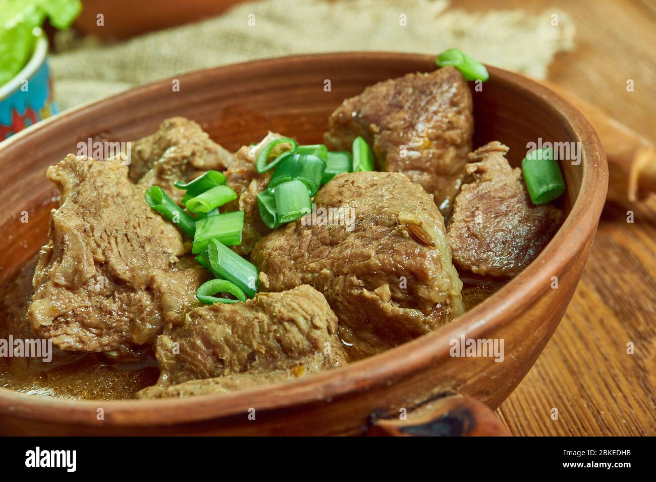 Siga Wot - spiced beef stew, Ethiopian and Eritrean stew or curry Stock ...