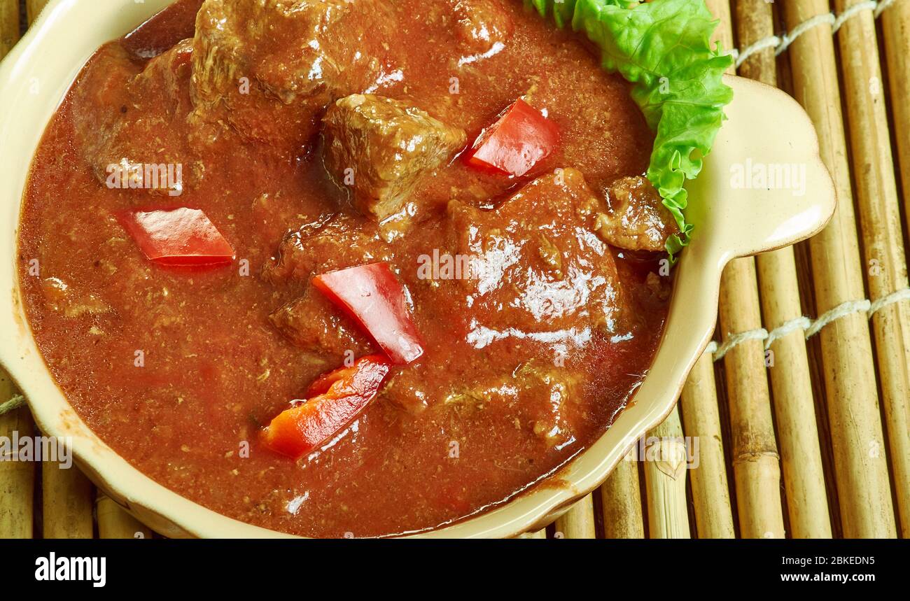Adraki gosht - lamb masala in a tomato and ginger sauce Stock Photo - Alamy