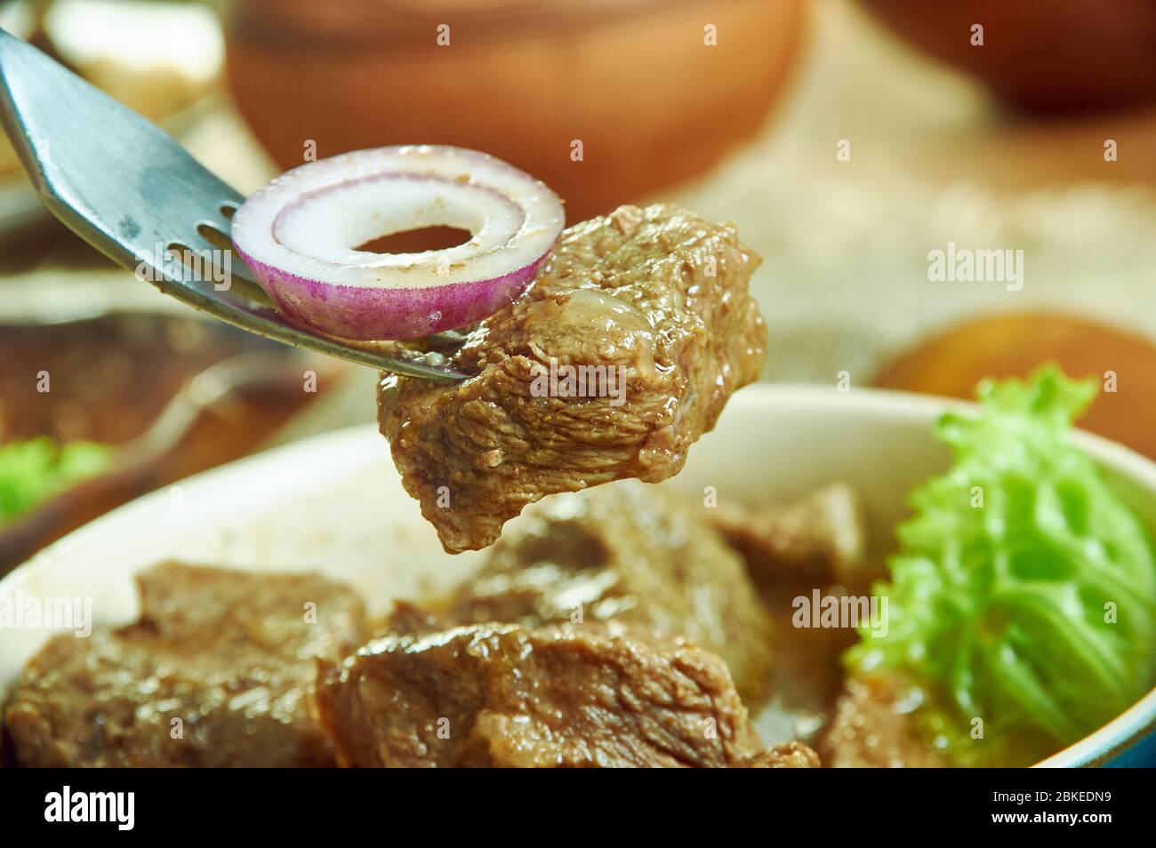 Coorg Pandi Curry, South India. Kodagu cuisine is made with pork ...