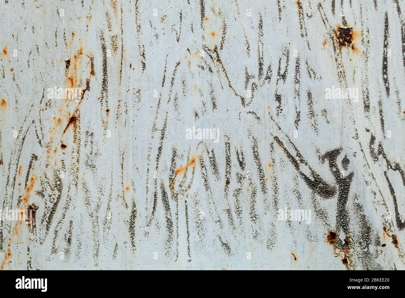 Old Weathered White Painted Rusty Metal Texture Stock Photo - Alamy