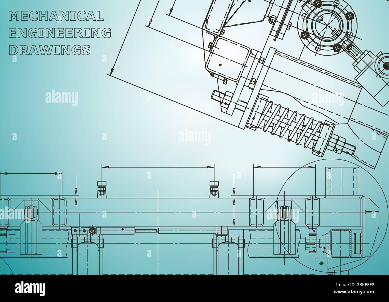 Computer aided design systems. Technical illustrations, background ...