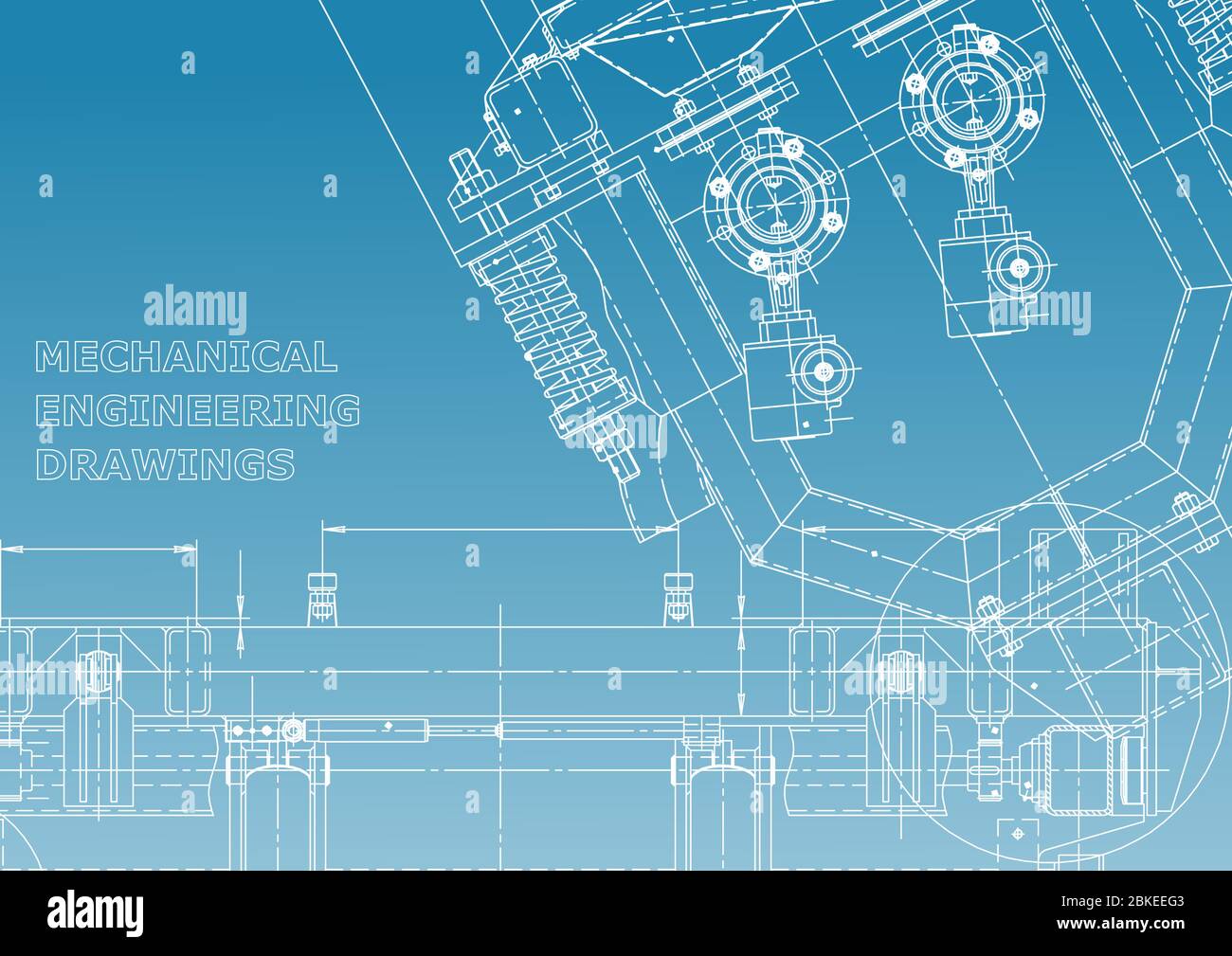 Computer aided design systems. Technical illustrations, backgrounds ...