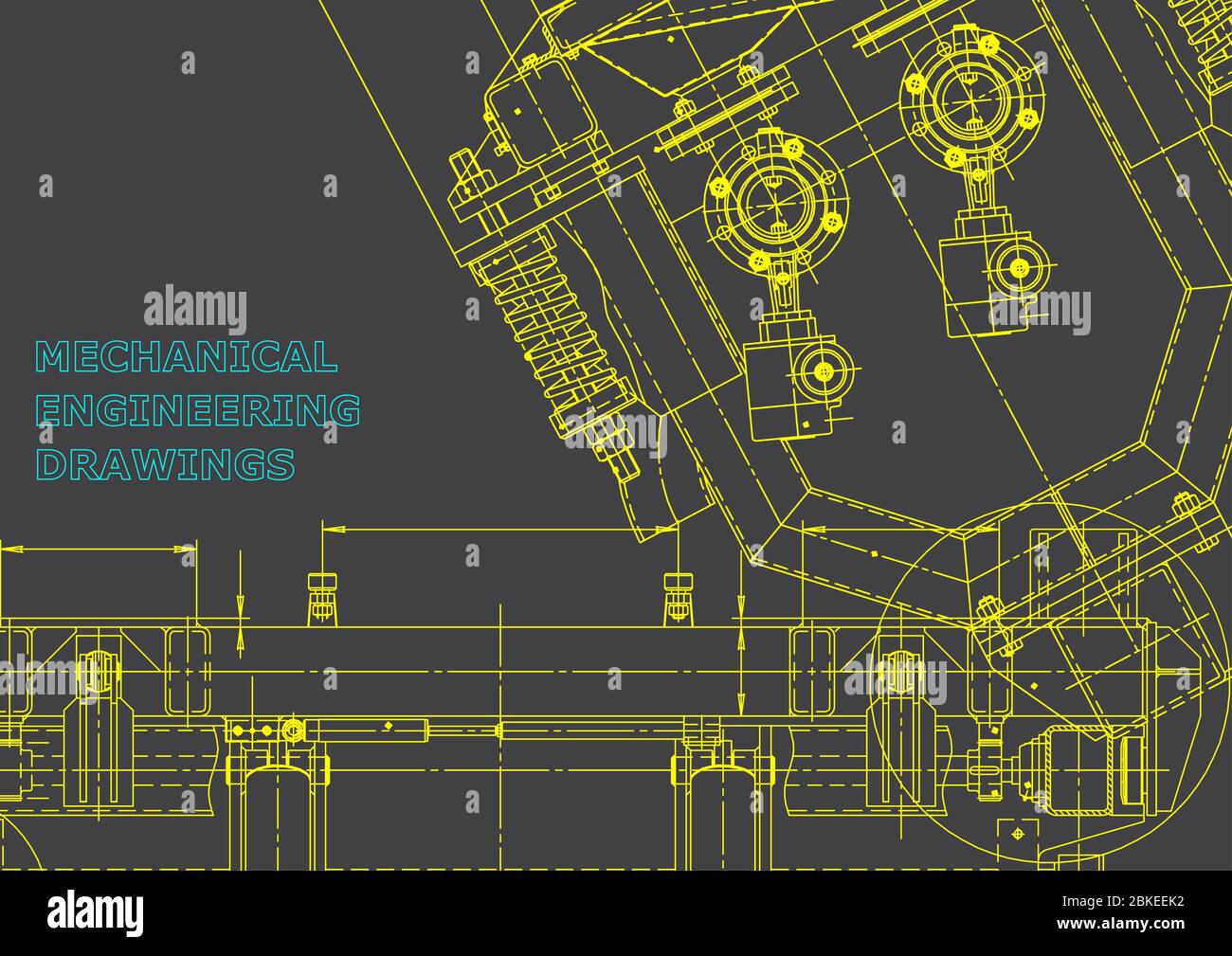 Computer aided design systems. Technical illustrations, backgrounds ...
