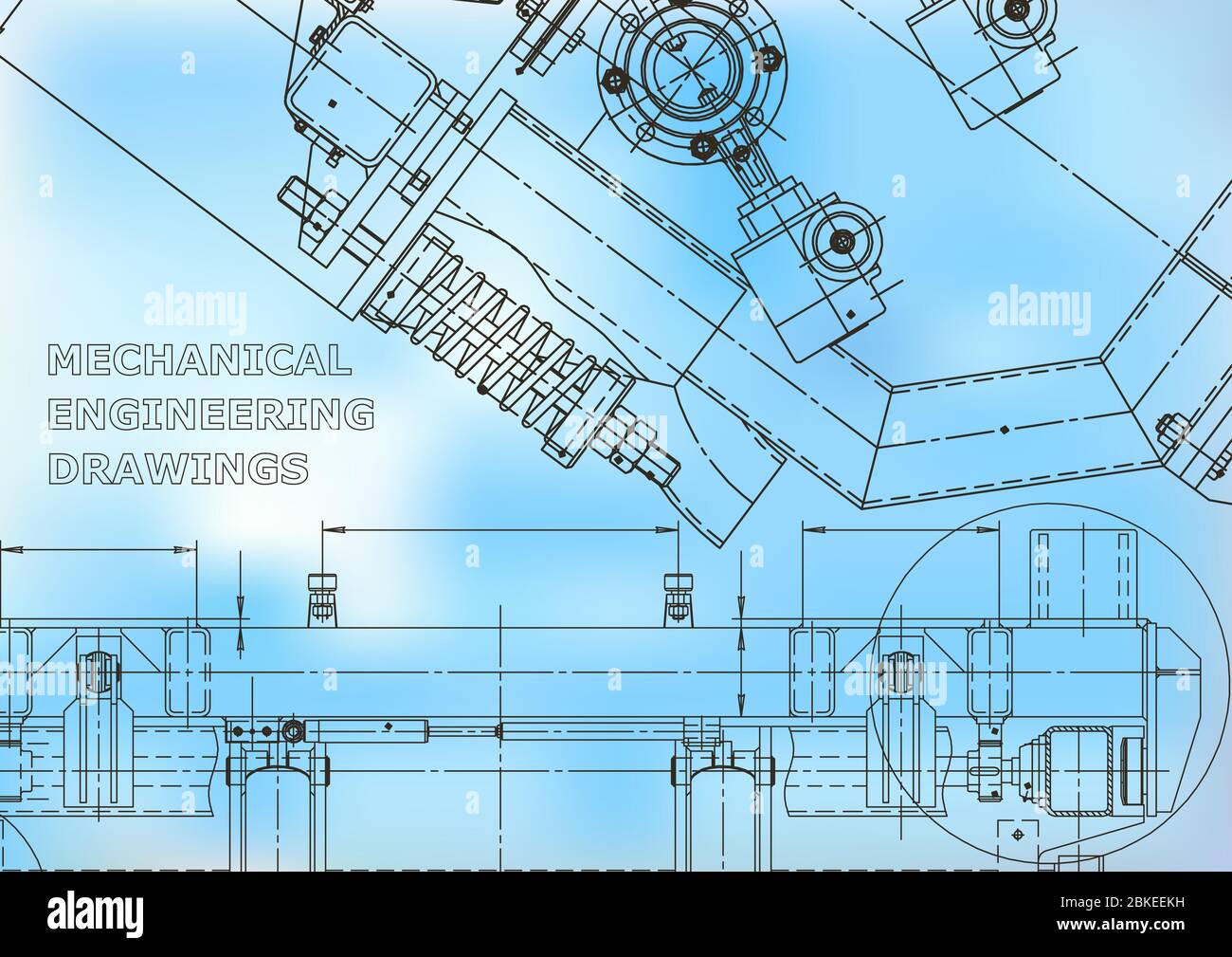 Computer aided design systems. Technical illustrations, backgrounds ...