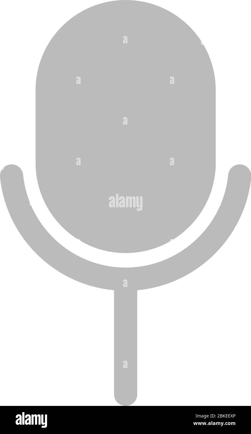 Microphone vector icon on transparent background, Microphone icon ...