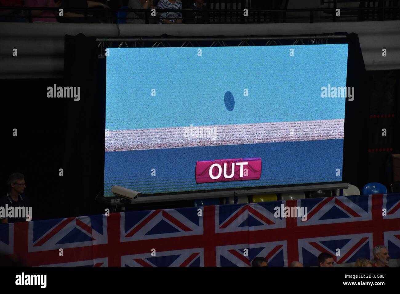 Hawkeye - The tennis scoreboard at the Copper Box Arena, London. Great ...
