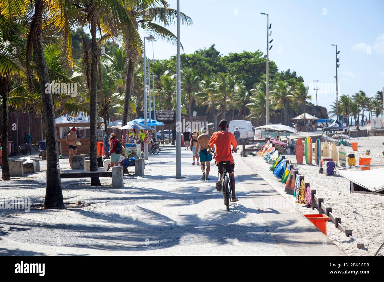 Ipanema Promenade in Rio de Janeiro, Brazil Stock Photo - Alamy