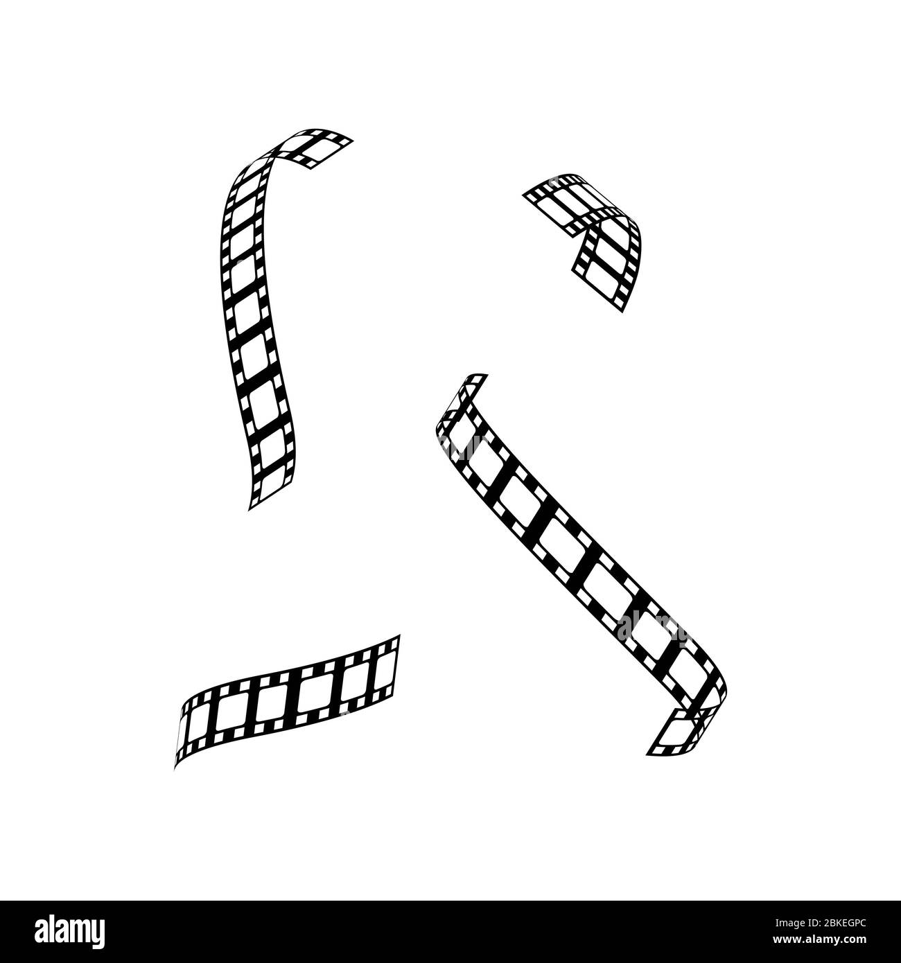 film strip vector graphic design illustration template Stock Photo - Alamy