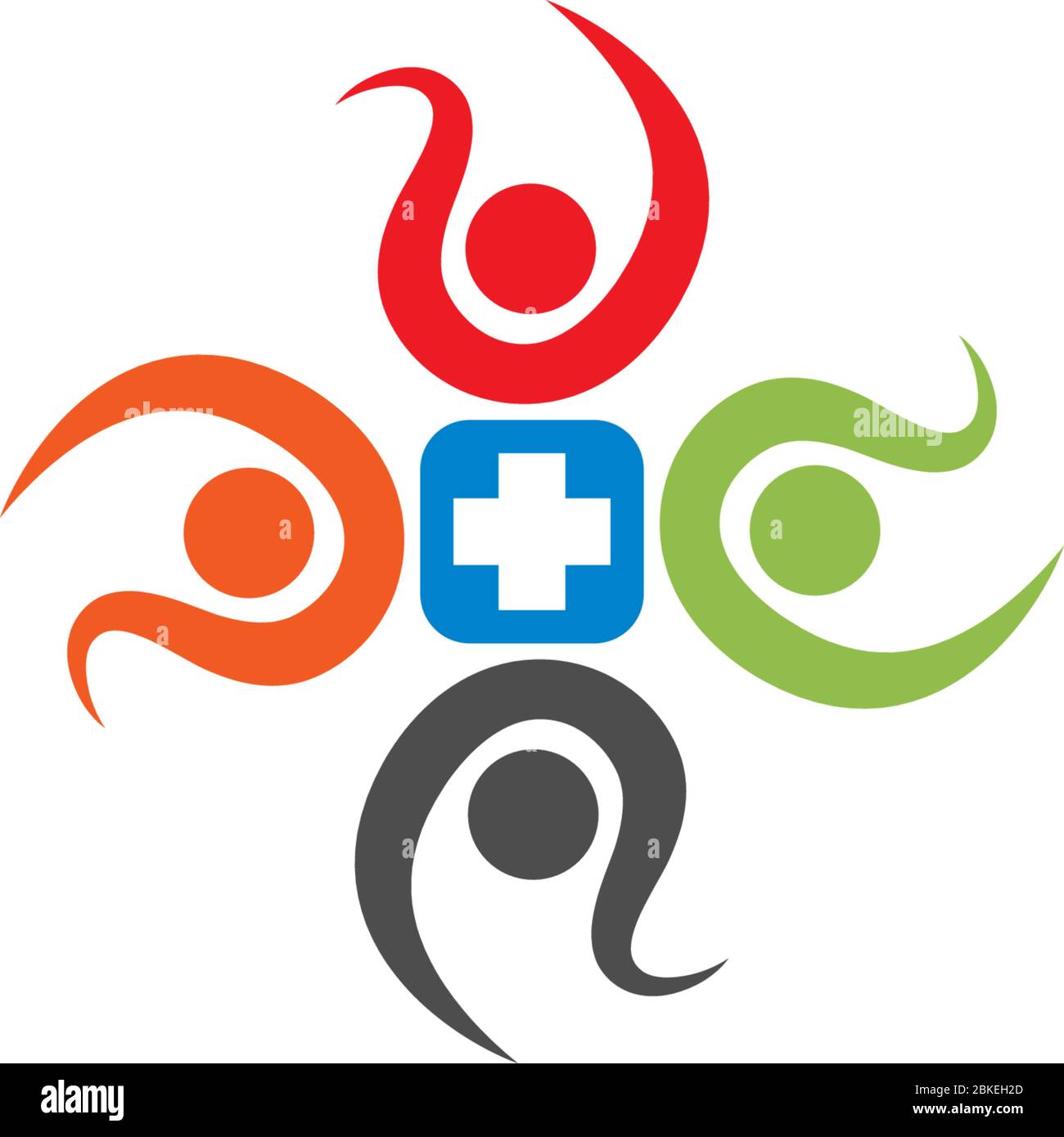 Community care, Hospital care, Clinic care logo icon illustration Stock ...