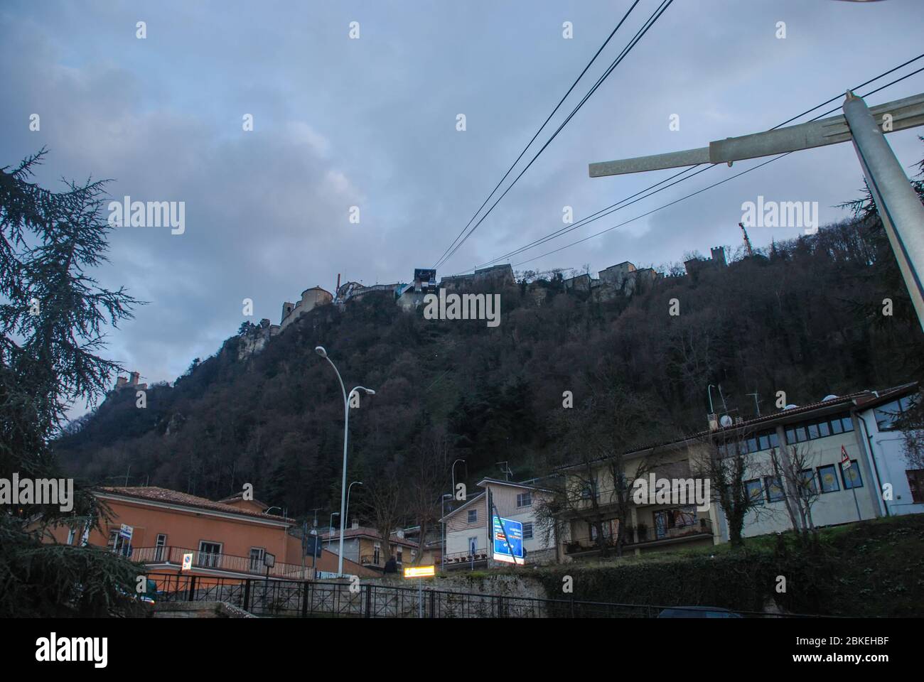 The cable car (Funivia di San Marino) in San Marino Stock Photo - Alamy