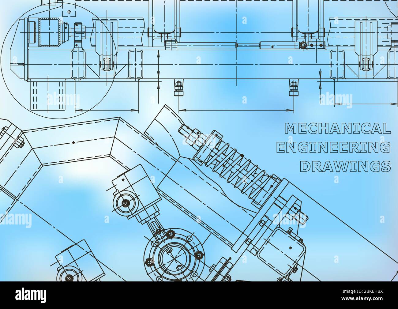 Computer aided design systems. Technical illustrations, backgrounds ...