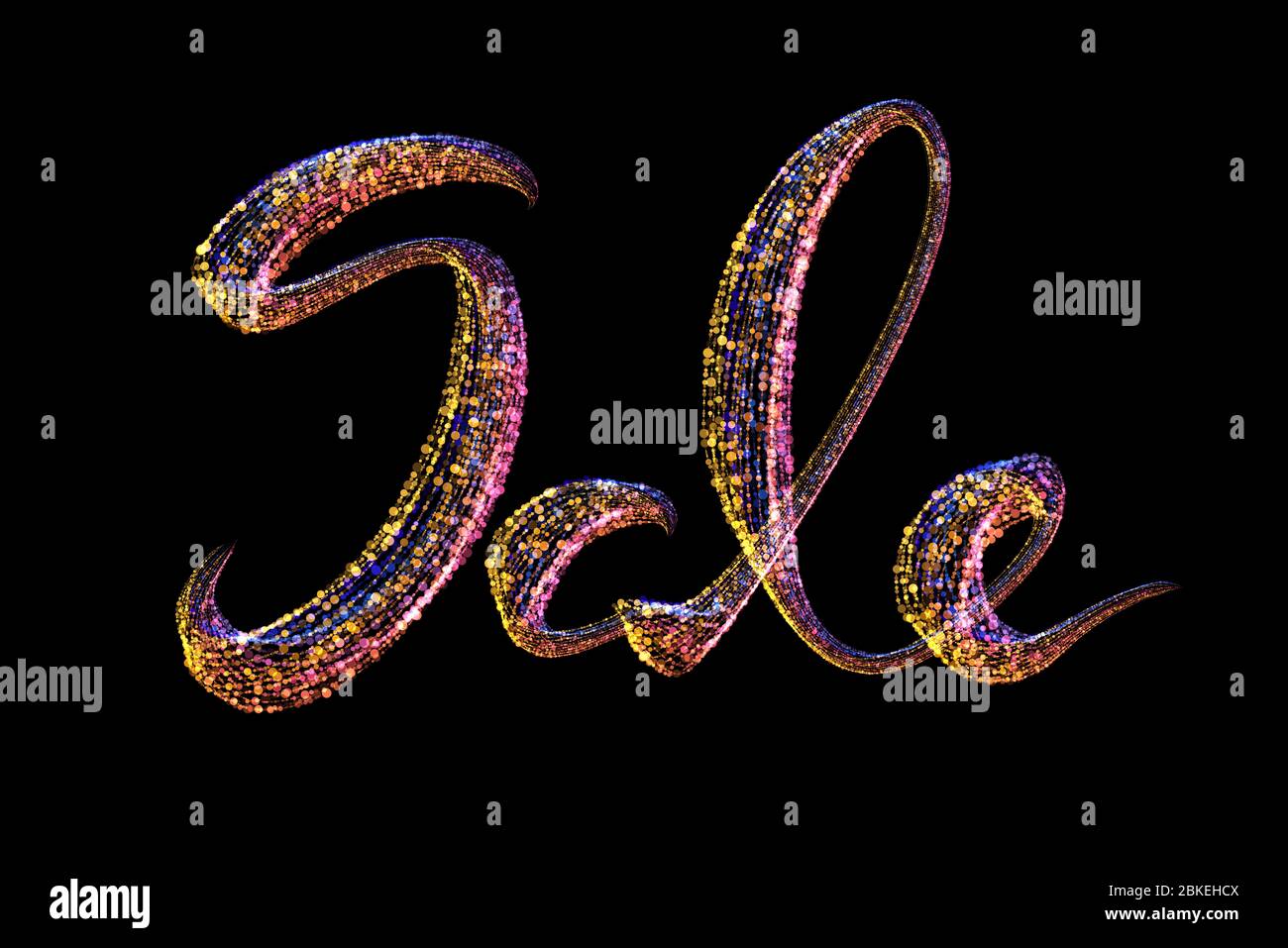 Sale handmade lettering, calligraphy made by colorful confetti, for ...