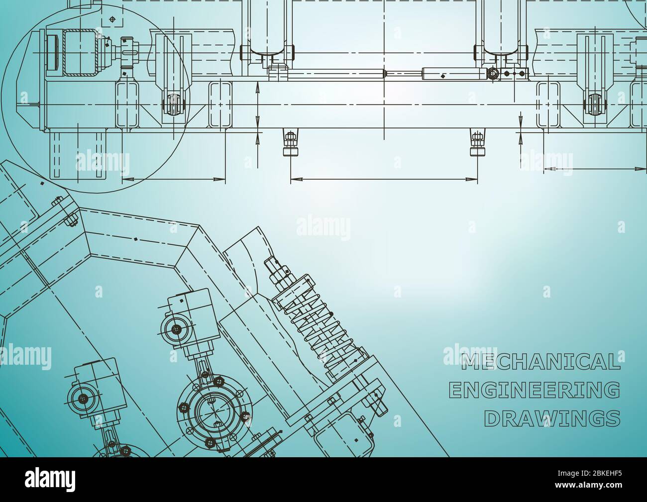 Computer aided design systems. Technical illustrations, backgrounds ...