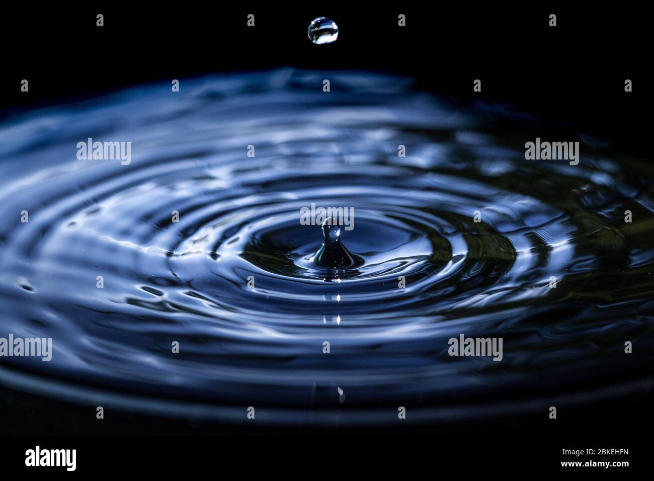 Water Drop splash with sun Stock Photo - Alamy