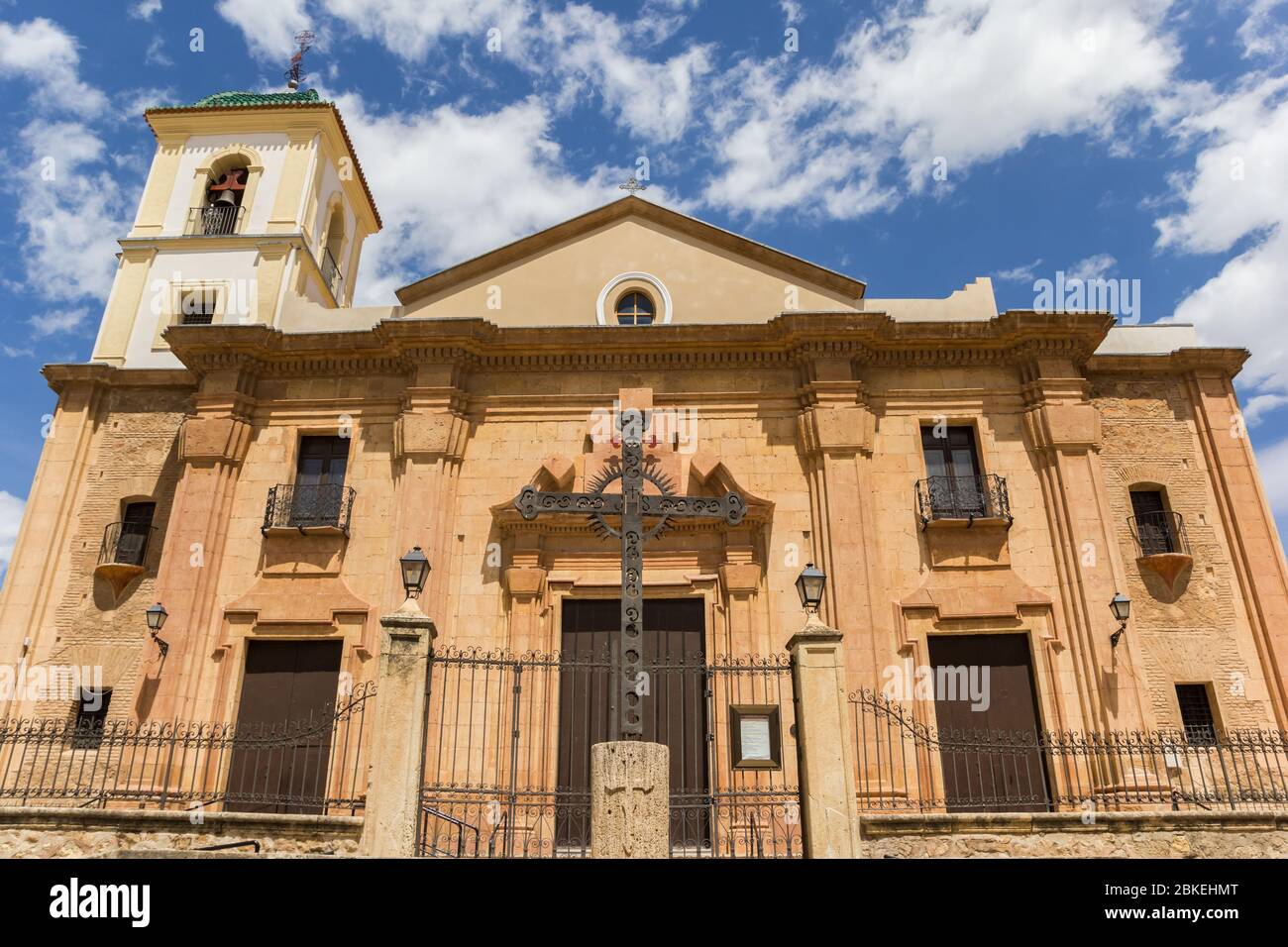 Facade of the historic Santiago church in Lorca, Spain Stock Photo - Alamy