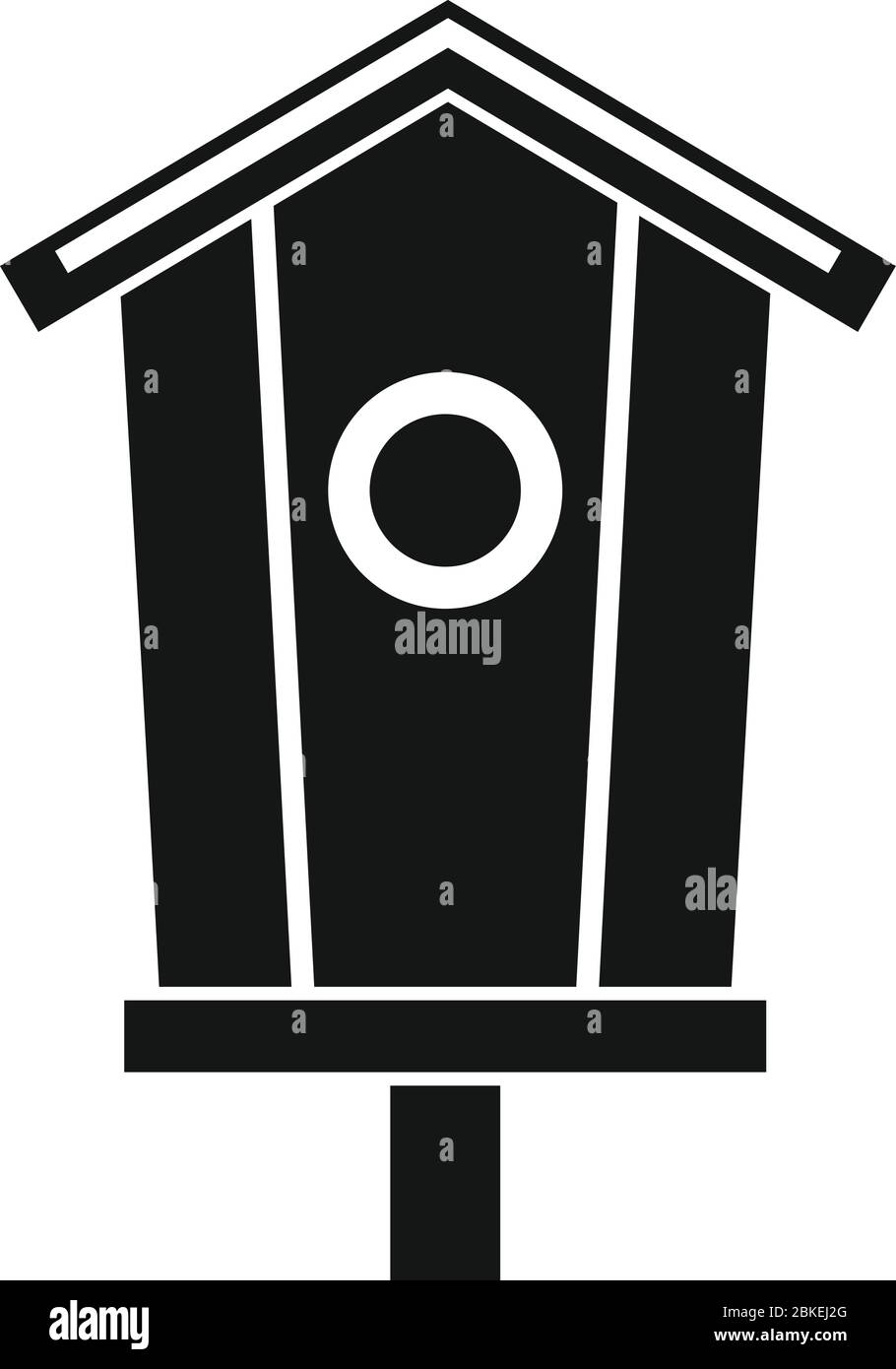 Decoration bird house icon. Simple illustration of decoration bird ...