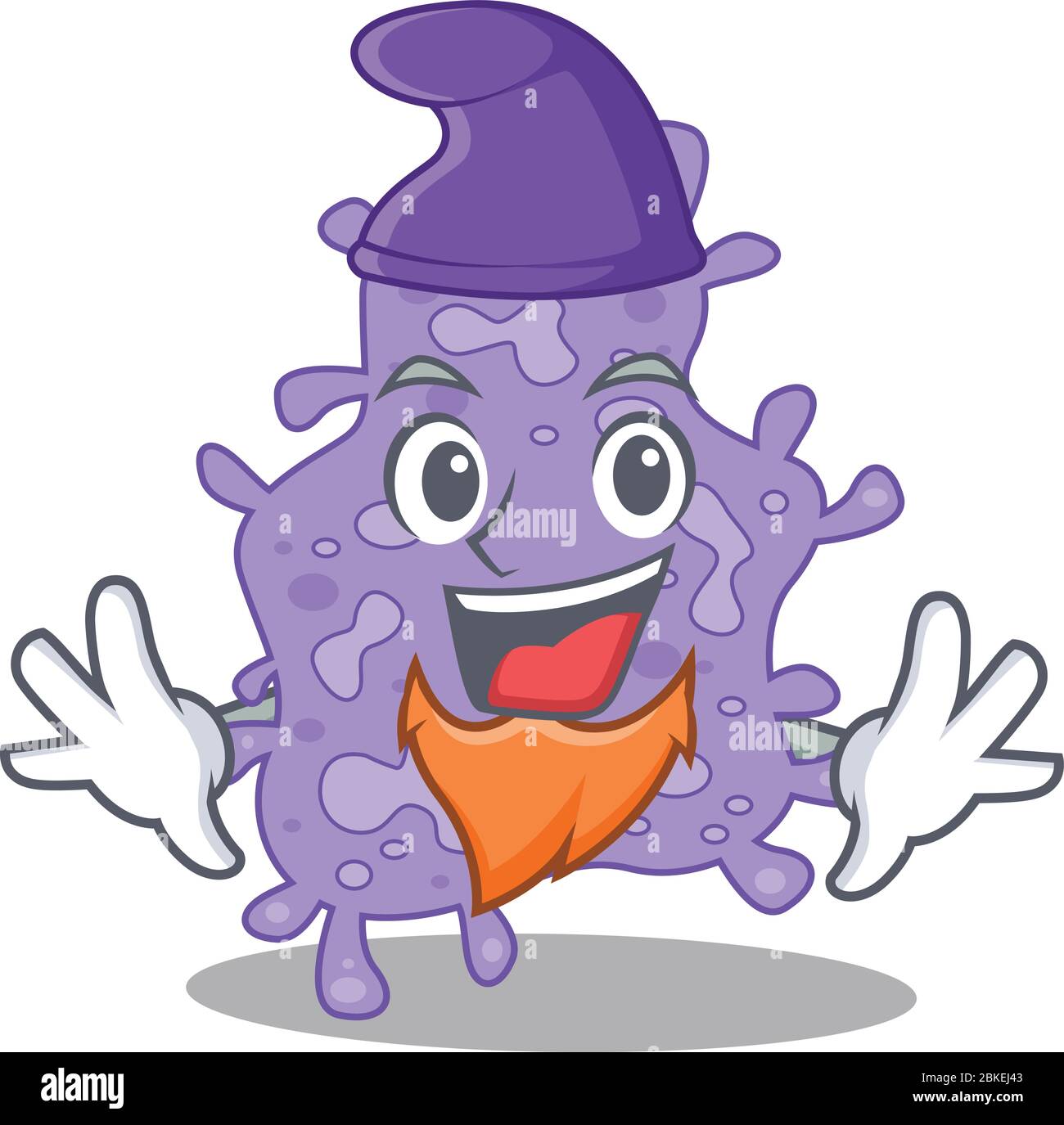 Cute picture of staphylococcus aureus in Elf cartoon design Stock ...