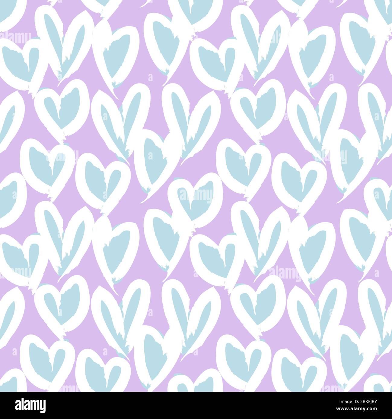 Light Purple Hearts Background