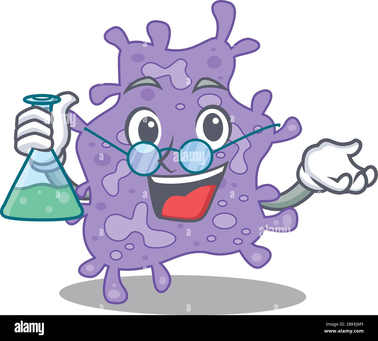 Staphylococcus aureus smart Professor Cartoon design style working with ...