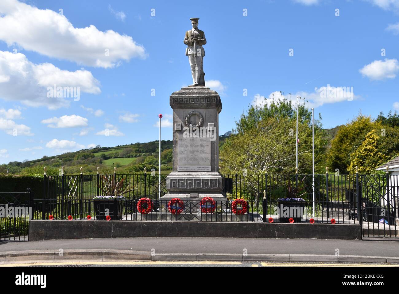 A landmark monument war statue in Kidwelly, Carmarthenshire. First ...
