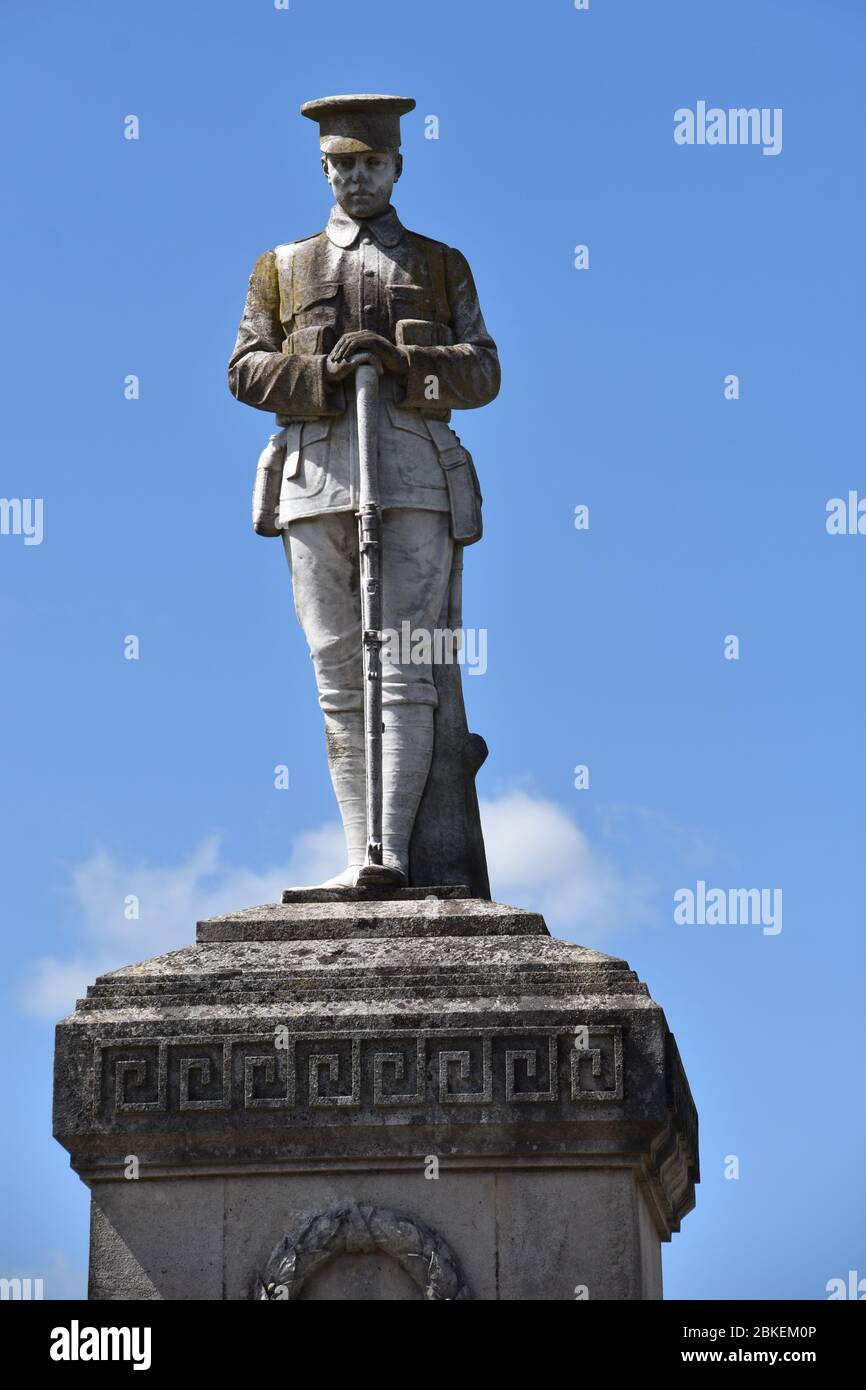 A landmark monument war statue in Kidwelly, Carmarthenshire. First ...