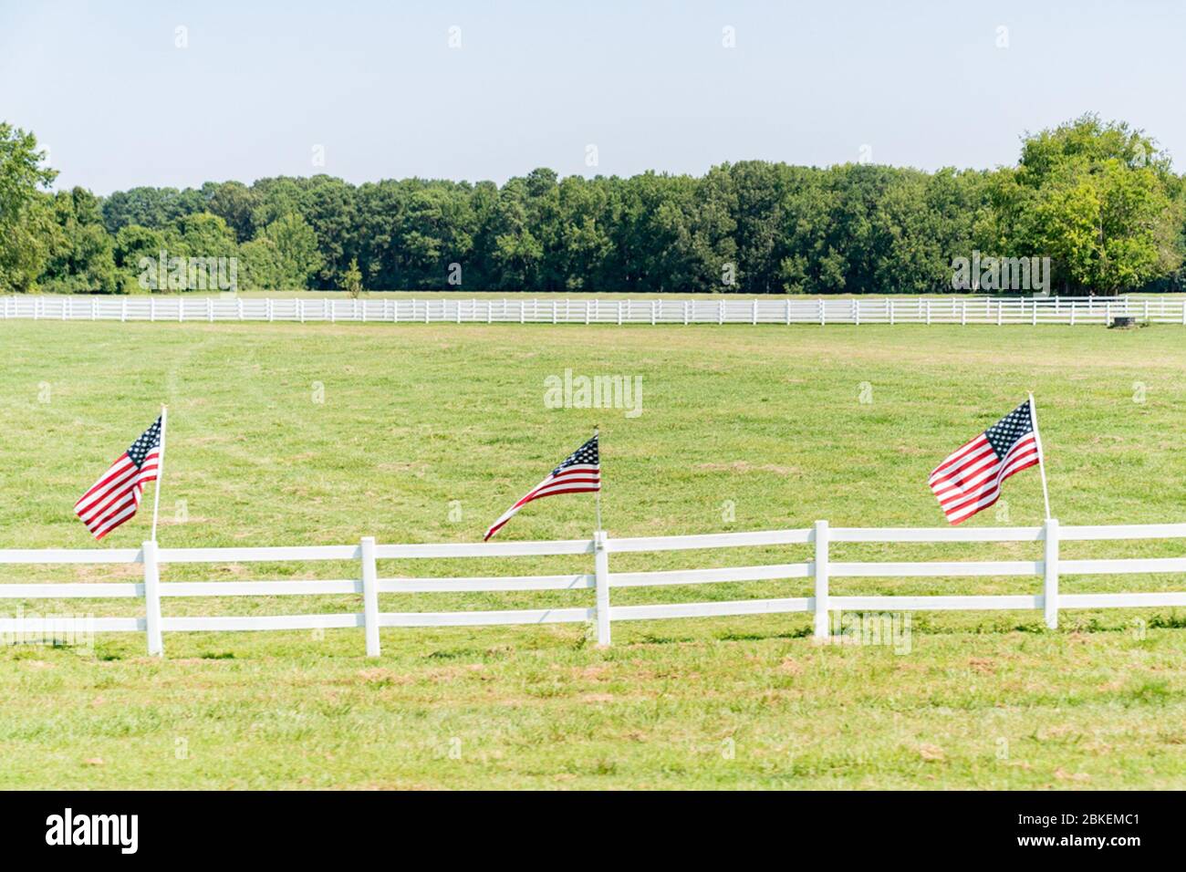 On July 30, 2019, American flags were seen en route to the Jamestown ...