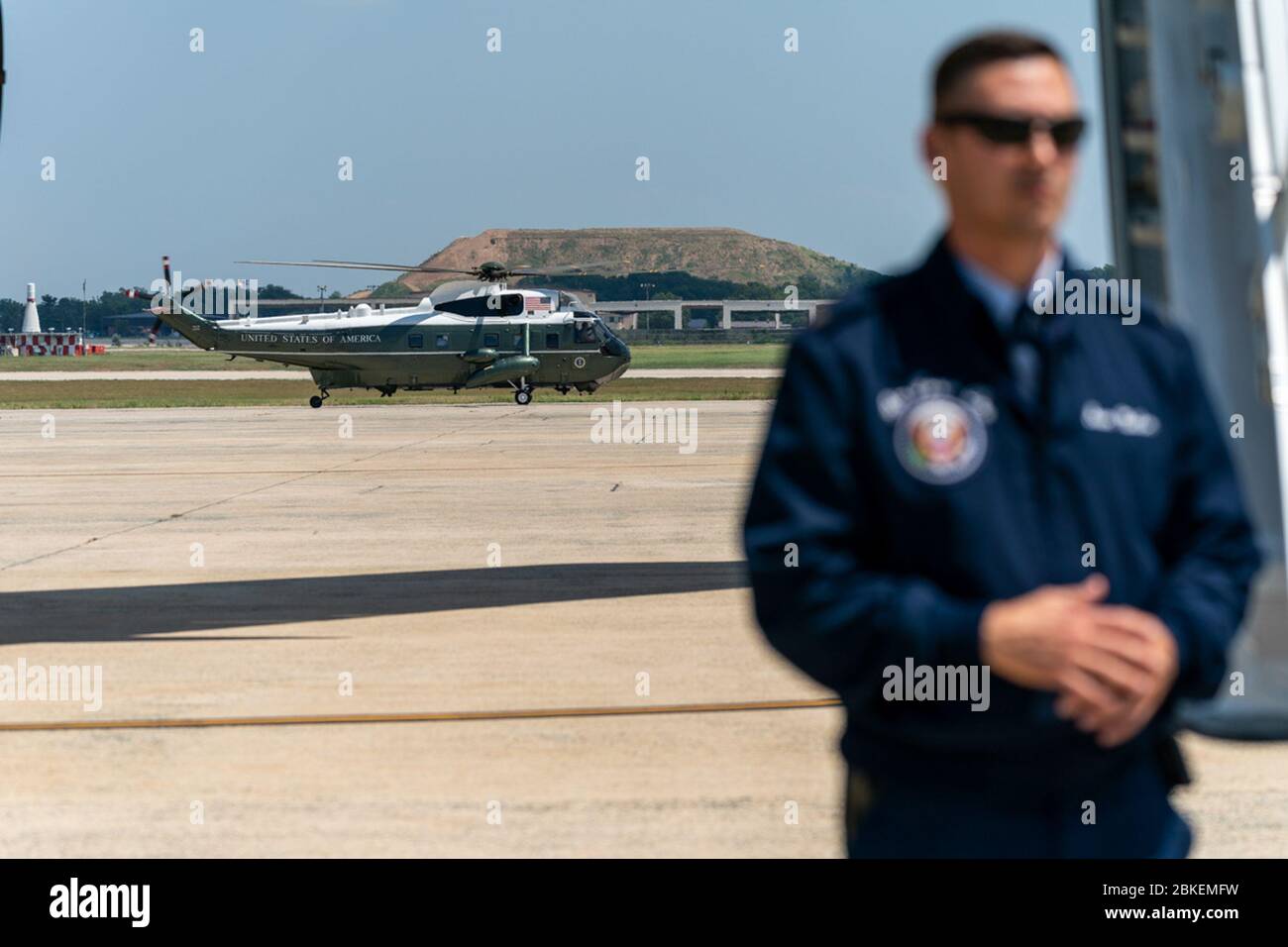 On July 30, 2019, President Donald J. Trump departs from Joint Base ...
