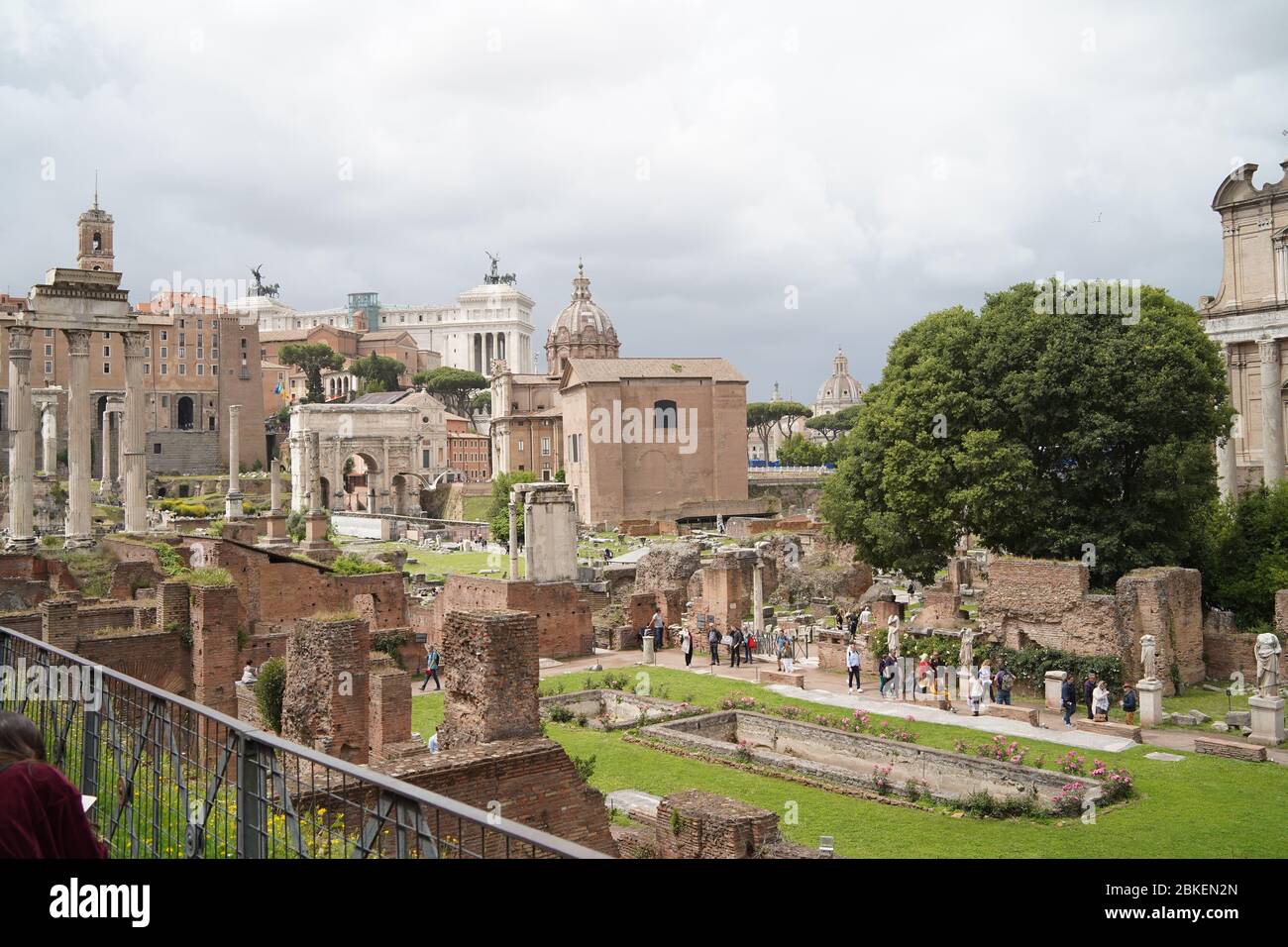 The old Forum Romanum in Rome Stock Photo - Alamy