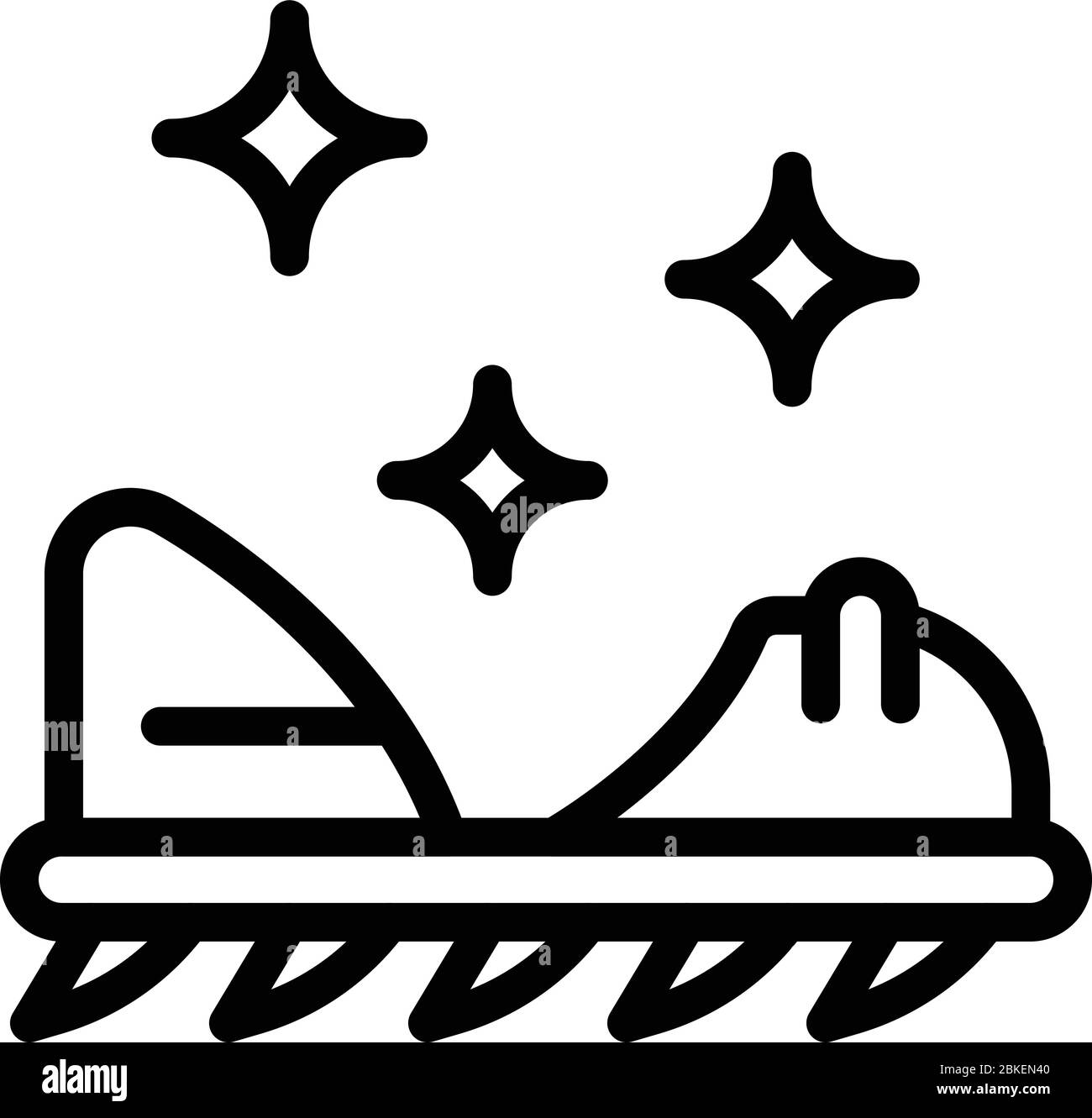 Climbing spikes icon, outline style Stock Vector Image & Art - Alamy